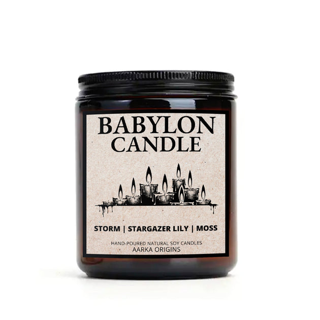 Babylon Soy Candle – Storm, Lily, Moss Scents